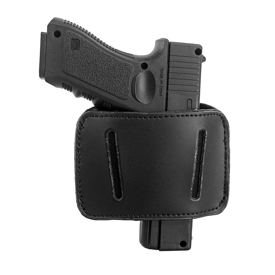Tactical Leather Holster Concealed Carry Ambidextrous IWB OWB Pistol ...