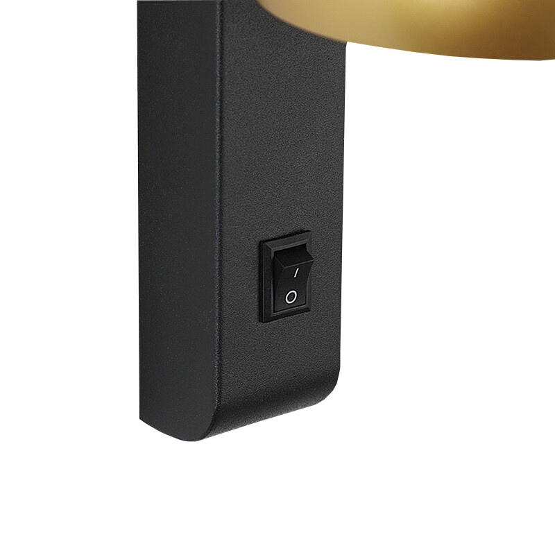 6W LED Wall Mounted Reading Light Fixture Rotatable Bedside Lamp Rocker ...