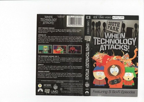 South Park When Technology Attacks PSP UMD Case ARTWORK ONLY | eBay