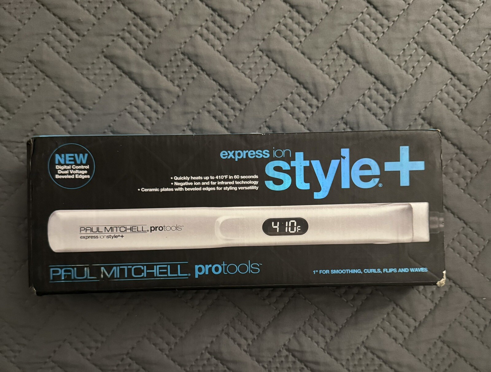 Paul Mitchell Pro Tools Express Ion Style+ 1" Ceramic Flat Iron Silver ...