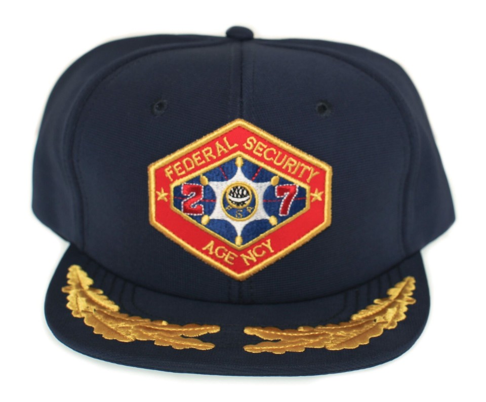 Outland Movie Hat Flat Bill Federal Security Agency Patch Adult Cap ...