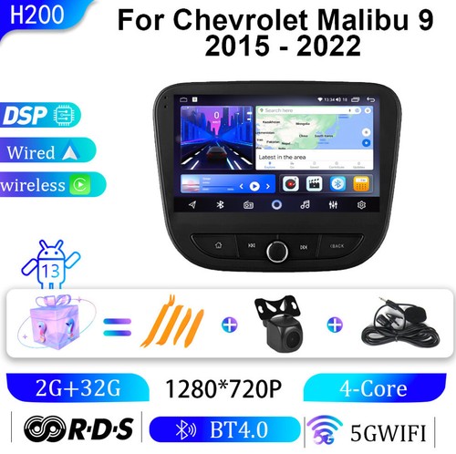 Car Android 13 Stereo Radio Wifi GPS Navi Carplay For Chevrolet Malibu ...
