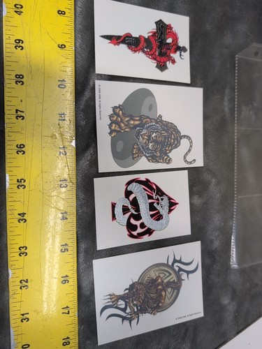 Vintage Vending Machine Temporary Tattoos Lot 4 Cobra Tiger Karate ...