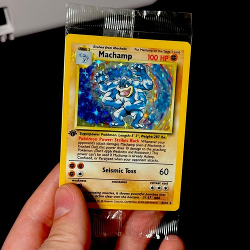 Sealed Machamp 8/102 Base Set 4th Print 1999-2000 Pokemon Card WOTC ...