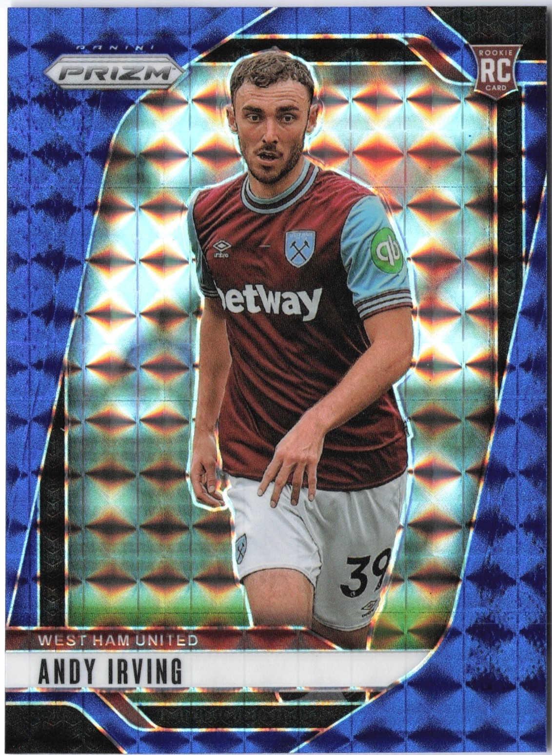 2024-25 Panini Prizm Premier League - Andy Irving #155 Blue Mosaic ...