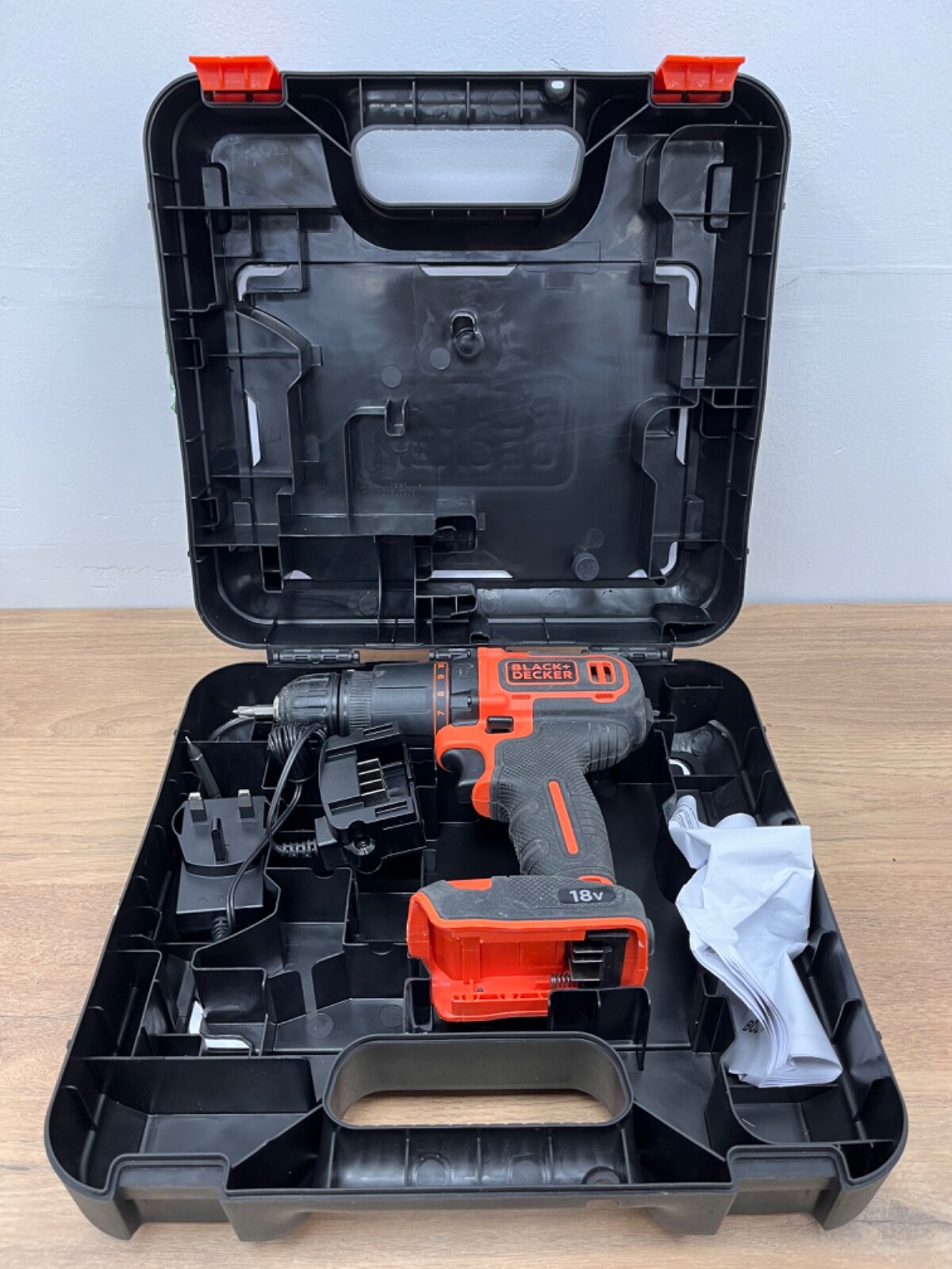 BLACK+DECKER BCD700S1K-GB 18V Cordless 2 Gear Hammer Drill ...