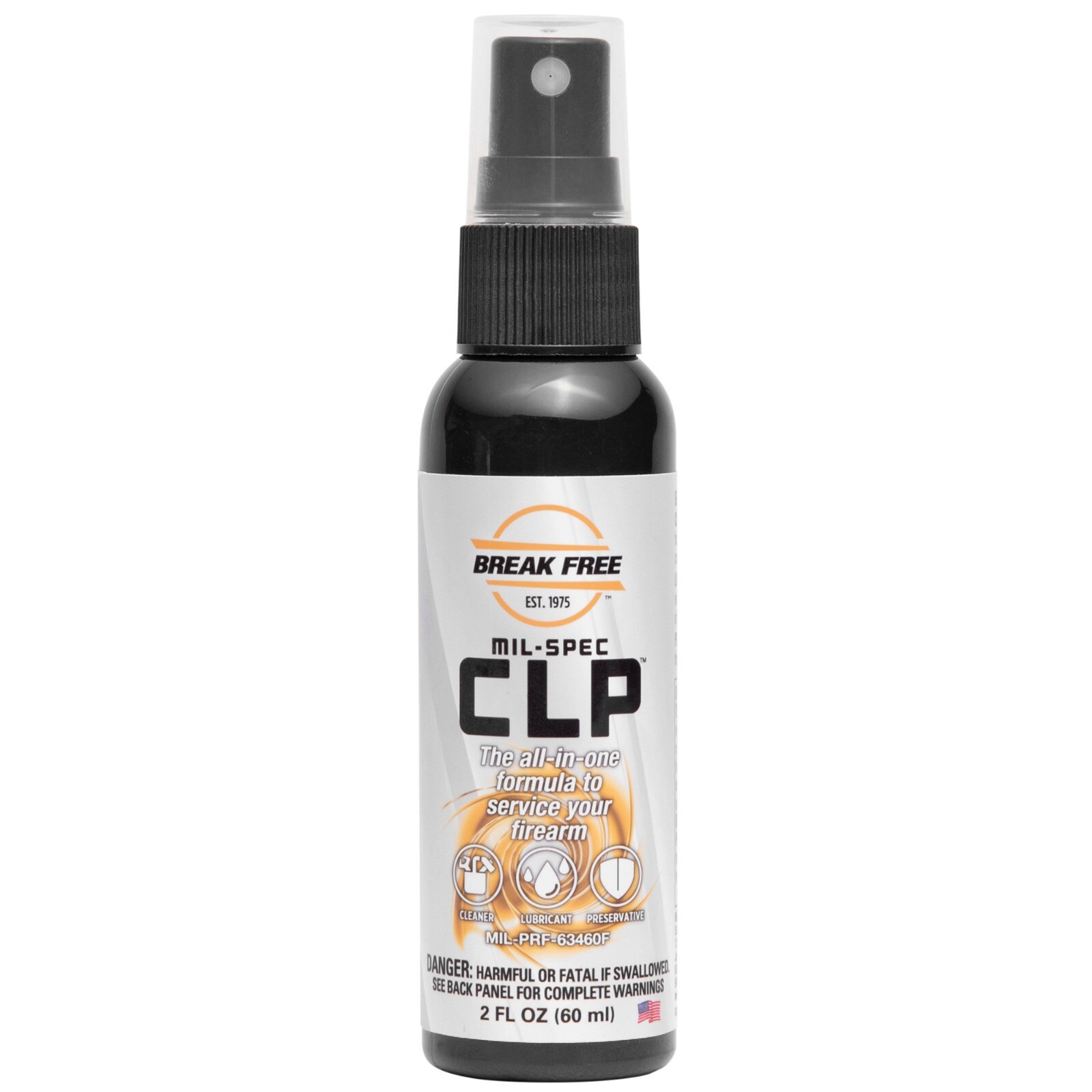 Break Free breakfree CLP 2 OZ pump spray bottle weapon Mil-Spec gun oil ...