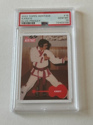 2022 Topps Heritage ELVIS PRESLEY 15 Karate MMA Martial Arts KUNG-FU ...