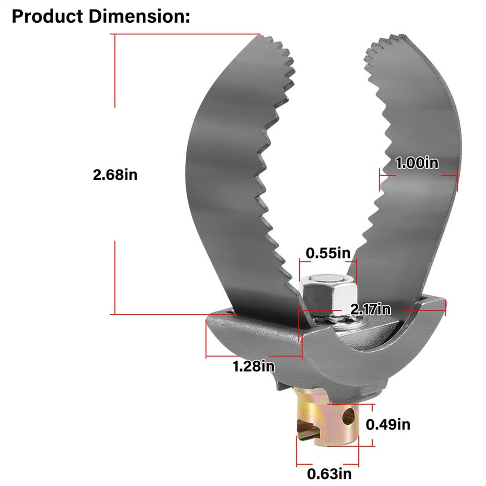 52822 T-232 H-D 3" C Cutter Cable Coupler Drain Cleaning Tool for ...