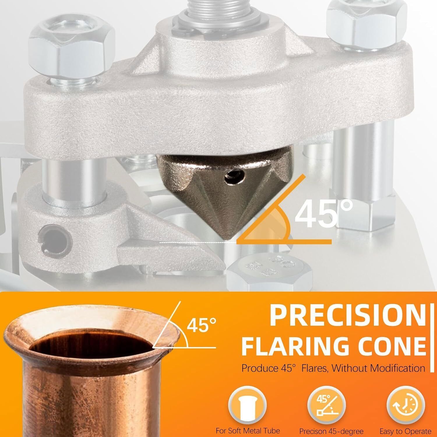 for flaring Tube 1/8" through 3/4" O.D. 945TH-BPD 45° Manual Rotary ...