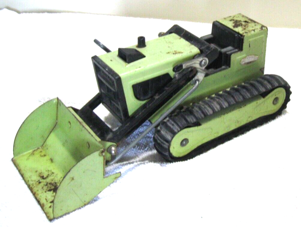 TONKA TD BULLDOZER DOZER CRAWLER W/ LOADER TRACTOR PRESSED STEEL FARM ...