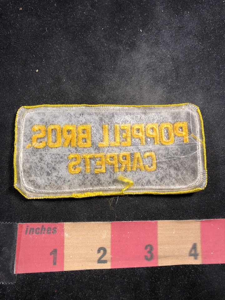 POPPELL BROS. CARPETS Advertising Patch C89T | eBay