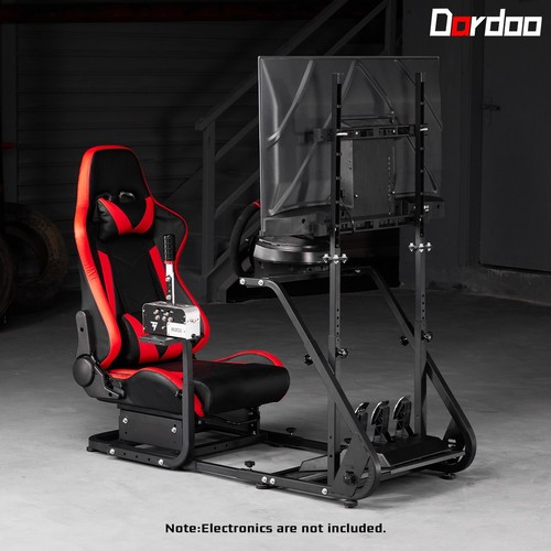 Dardoo Racing Sim Cockpit with Seat and Monitor Stand Fits Logitech G29 ...