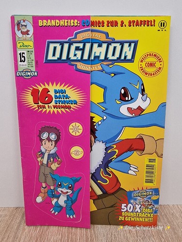 Digimon Comic HEFT - Nr. 15 / inkl. Extra (Sticker) von Dino Verlag 2001 | eBay.de