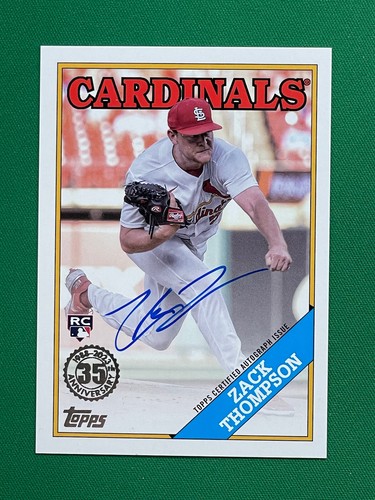 2023 Topps Baseball SERIES 1 - ZACK THOMPSON RC 1988 TOPPS BASEBALL ON ...