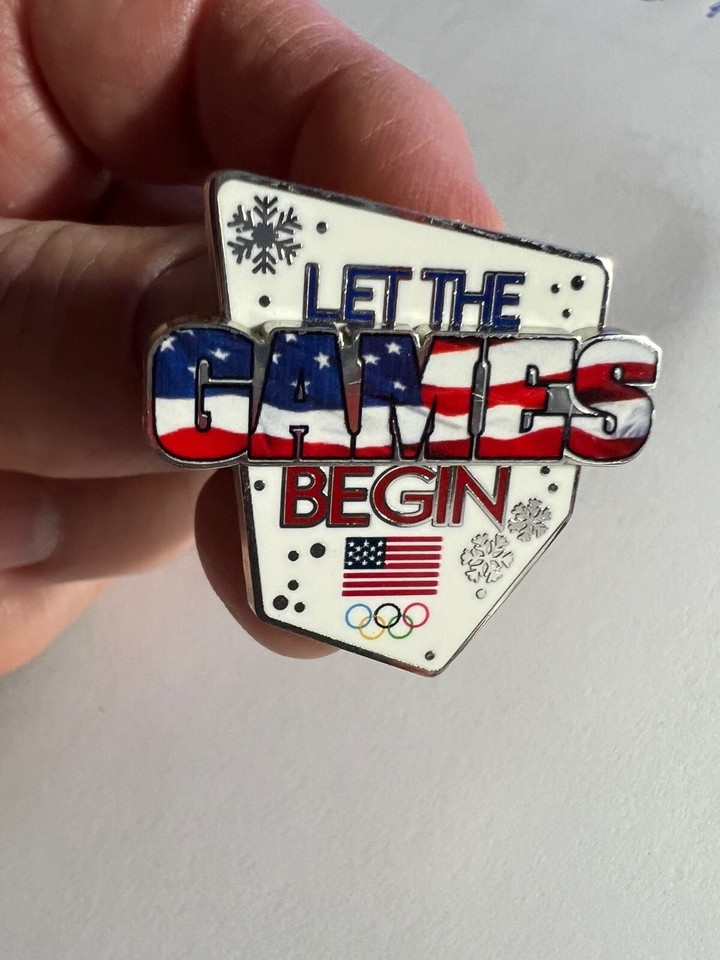 Collectors Enamel Pin - Winter Olympics Let The Games Begin - Hat ...