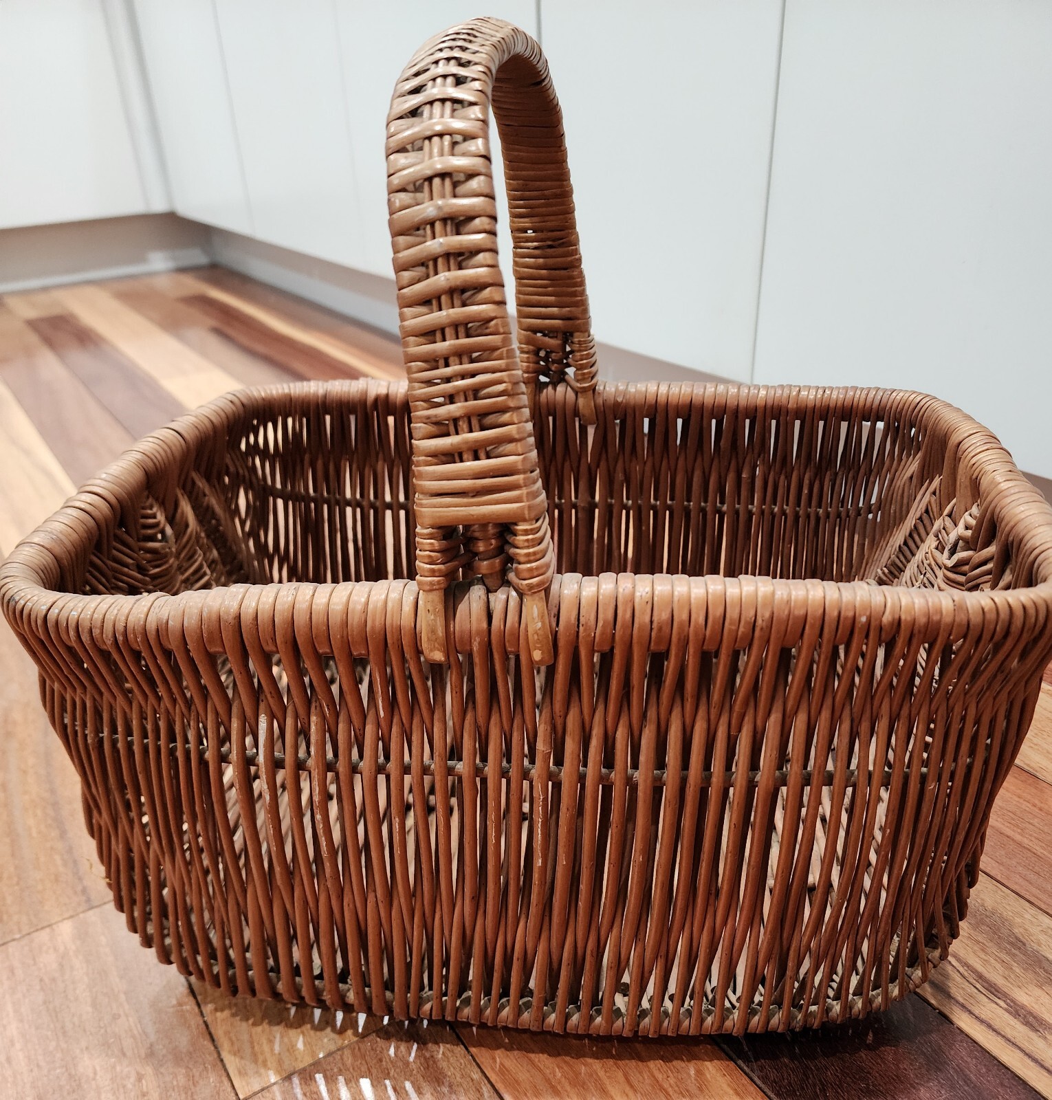 Vintage Wicker Garden Trug Basket - Hand Woven | eBay