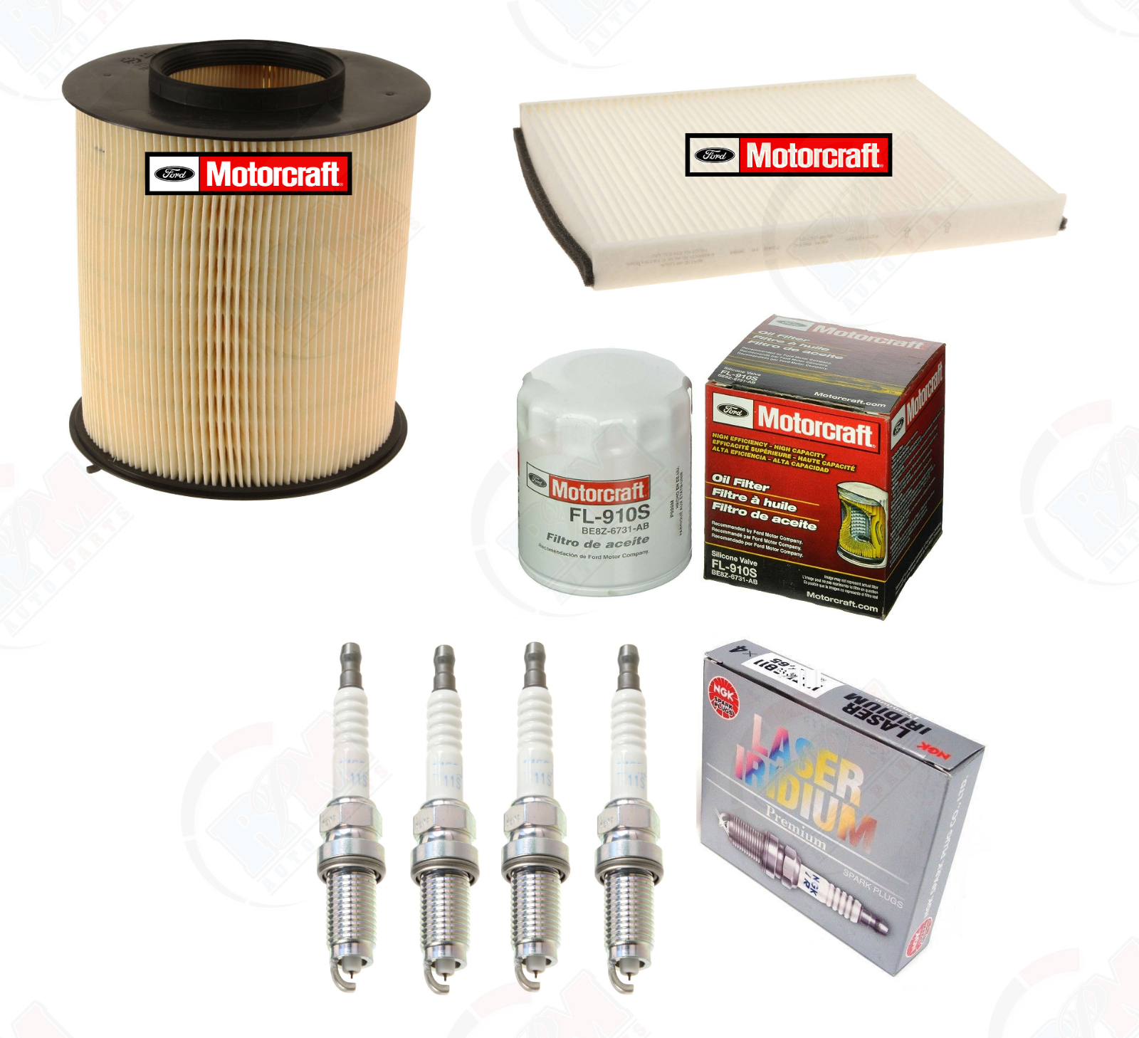 MOTORCRAFT Tune Up Kit w/ NGK "IRIDIUM" for 2013-2016 Ford Escape 1.6L ...