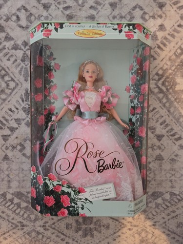 Rose Barbie Doll A Garden of Flowers Collection Mattel 22337 New Sealed ...