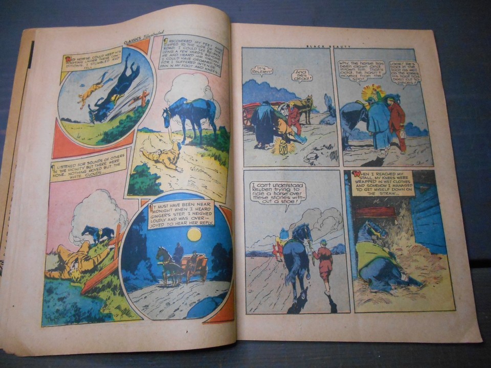 Classics Illustrated BLACK BEAUTY #60 1st Edition Comic Book | eBay