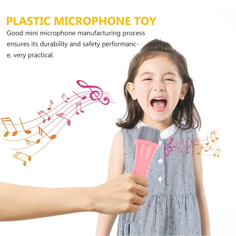 4pcs Funny Microphone Prop Plastic Fake Microphone Kids Microphone Toys ...