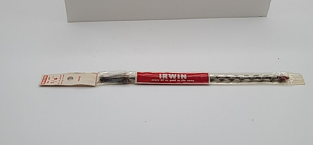 VTG NOS IRWIN No. 62T 1/4" All Purpose Wood Boring Bit in package | eBay