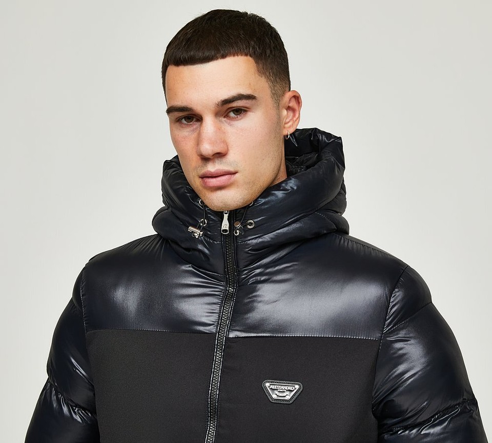 Alessandro Zavetti Jacket Puffer Padded Coat Hooded Full Zip Catrio 2.0 ...