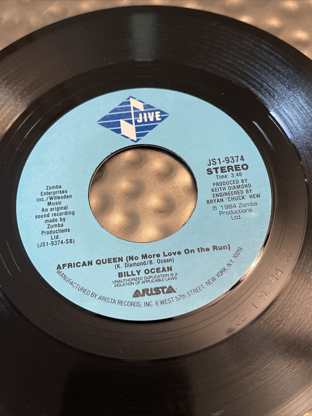 Billy Ocean – Mystery Lady 45RPM Vinyl 1984 Jive – JD1-9374 | eBay