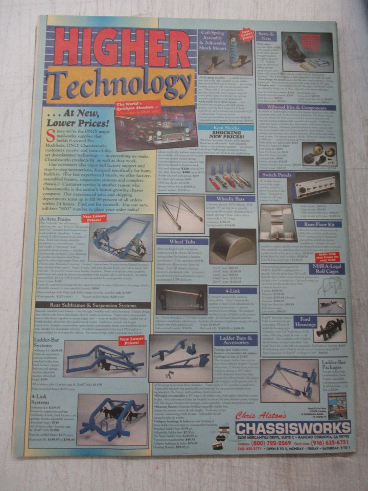 NATIONAL DRAGSTER MAGAZINE JULY 2, 1993 BARTONEJEG'S OLDSMOBILE 301 ...