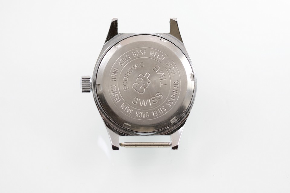 Economic Swiss Time Watch Vintage Mechanical Stainless Steel Silver ...
