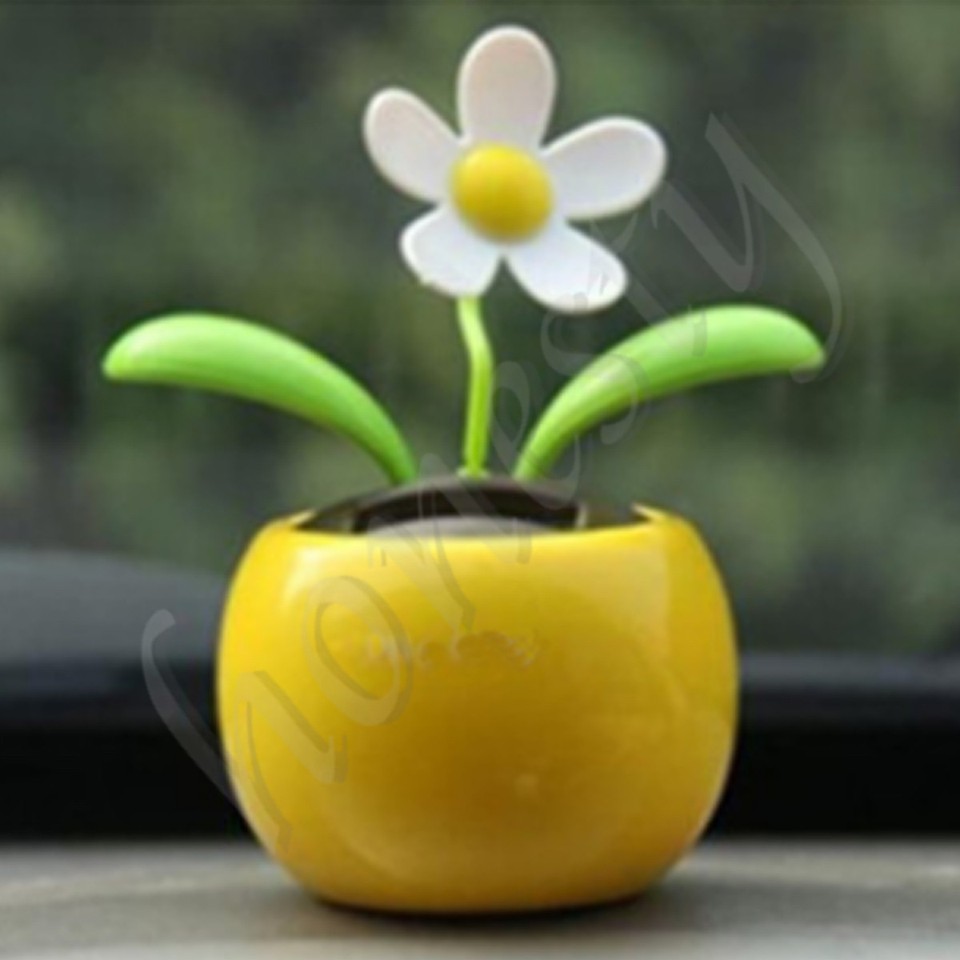 1x Solar Powered Flip Flap Flower Swing Dancing Toy Gift Decoration For ...