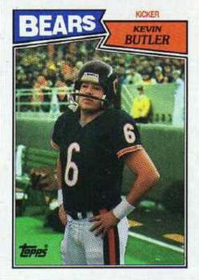 #50 Kevin Butler - Chicago Bears - 1987 Topps Football | eBay