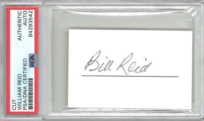 WILLIAM REID SIGNED CUT SIGNATURE PSA DNA (D) WWII RAF VICTORIA CROSS ...