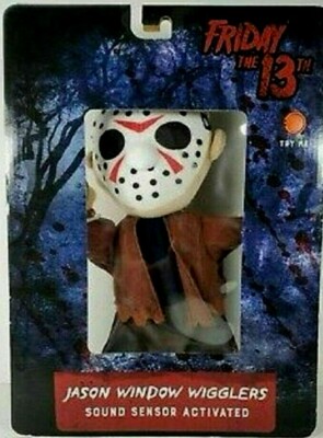 Jason Friday the 13th ANIMATED & SOUND Sensor Activated WINDOW CLINGER ...
