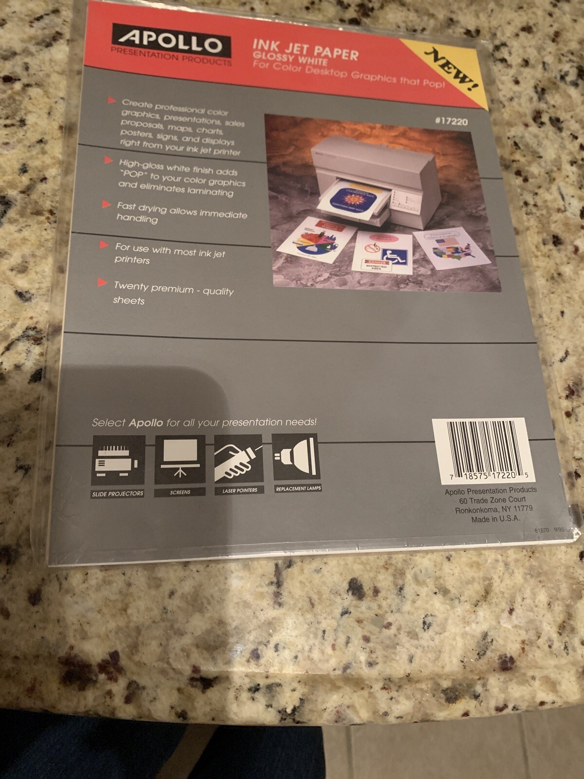 Apollo Ink Jet Glossy White Paper #17220 | eBay