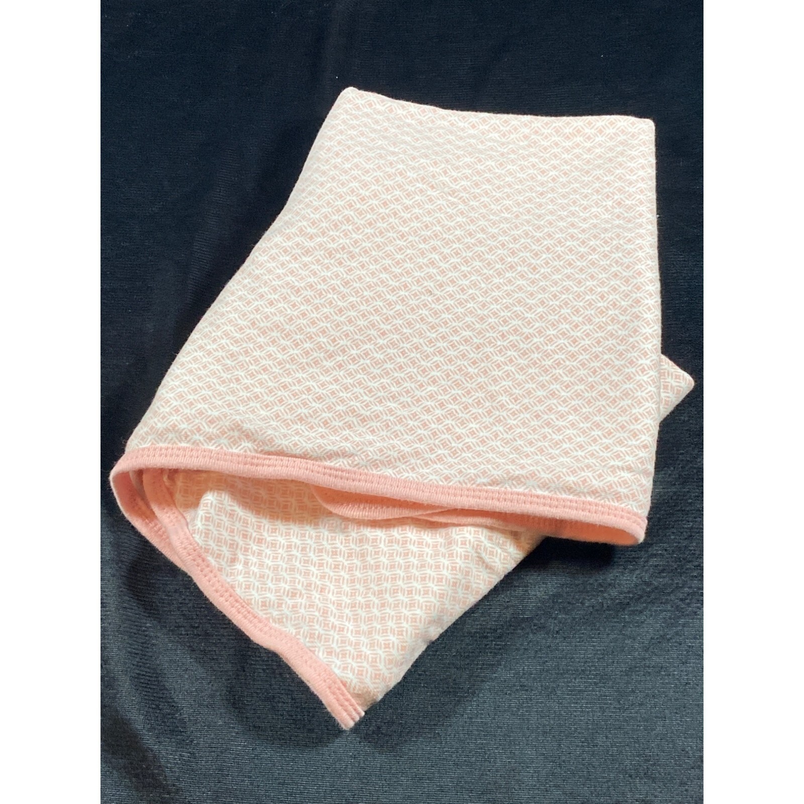 Carters Pink White Diamond Square Geo Print Baby Receiving Swaddle ...
