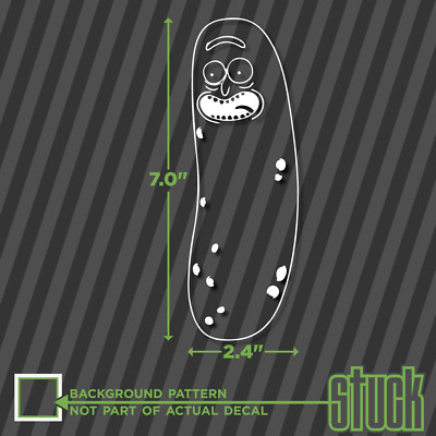 Pickle Rick - 2.4"x7.0" - vinyl decal sticker die cut morty | eBay