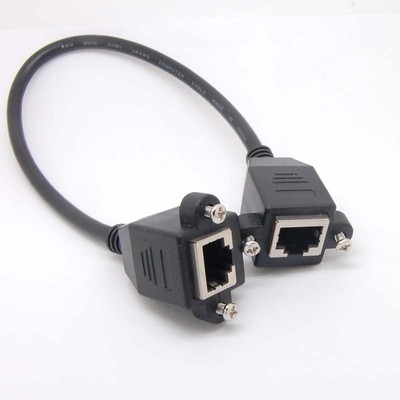 1ft Ethernet Lan Female to Female Network Cable RJ45 Extension adapter+ ...