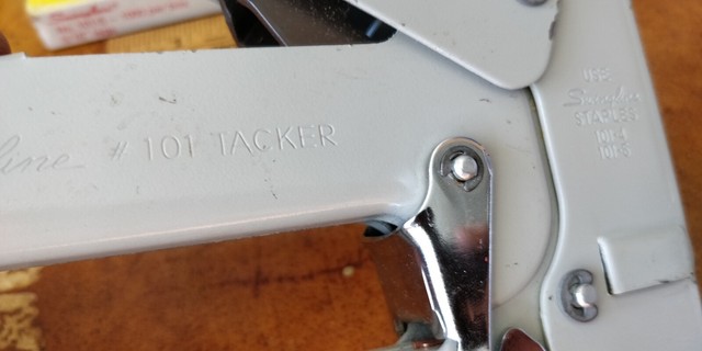 Vintage Swingline #101 Tacker Stapler Staple Gun Gray Metal 40s for ...