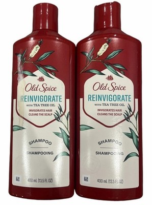Old Spice REINVIGORATE Tea Tree Oil Shampoo 13.5 oz ~ 2 Pack | eBay