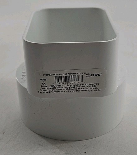 NDS - 9P06 - 3X4X4 PVC Downspout Adapter - Box of 25 | eBay