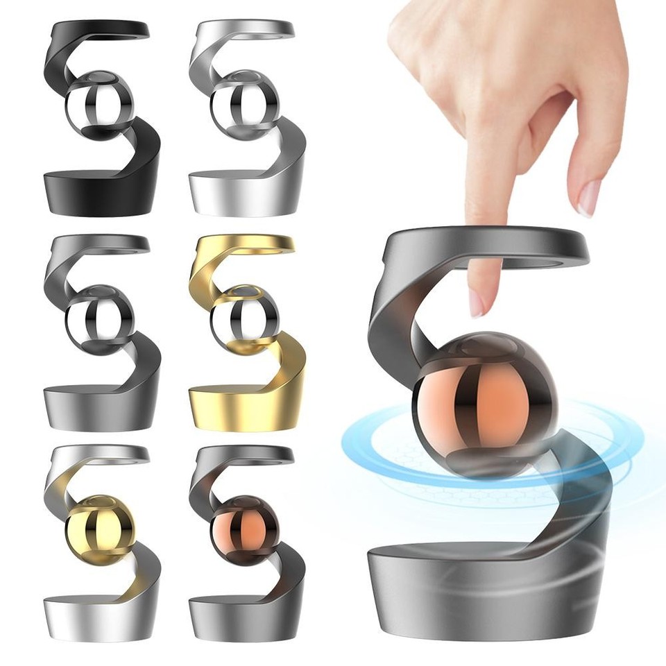 Gravity Defying Kinetic Desk Toy - Levitating Gyroscope Fidget for ...
