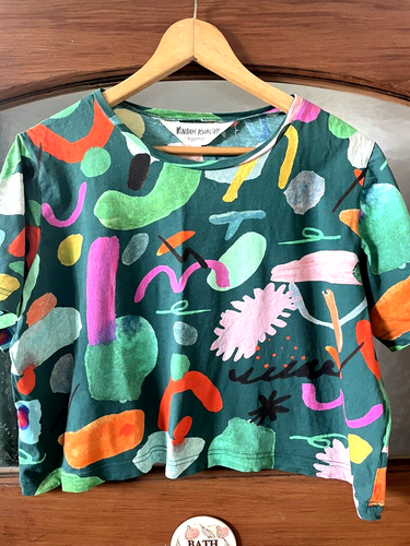 GORMAN KINDAH KHALIDY HOLIDAY T SHIRT GORGEOUS COLORS SZ 12 WARDROBE ...