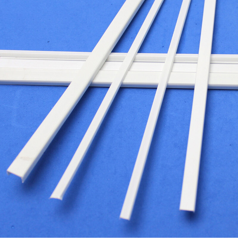 ABS Plastic Strip U Channel Tubes Profile Rods Bar Scratch Building ...