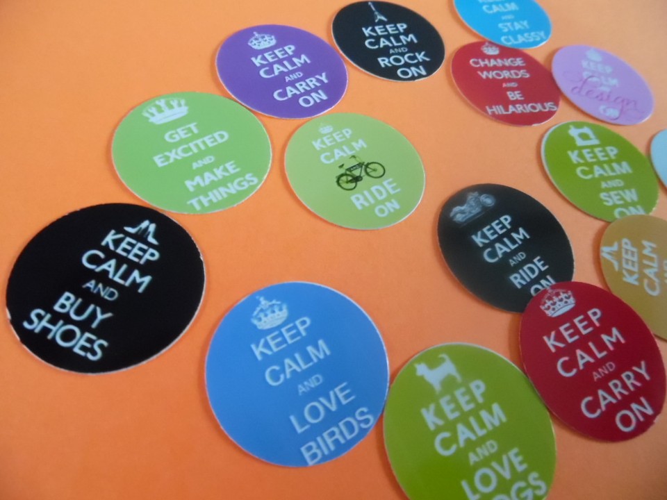 Pre Cut One Inch Bottle Cap Images KEEP CALM SAYINGS Free Shipping | eBay