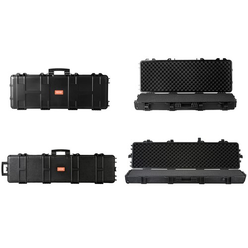 VEVOR Heavy Duty Rifle Hard Case 42/50 inch Hunting Safe Bags Carrying ...