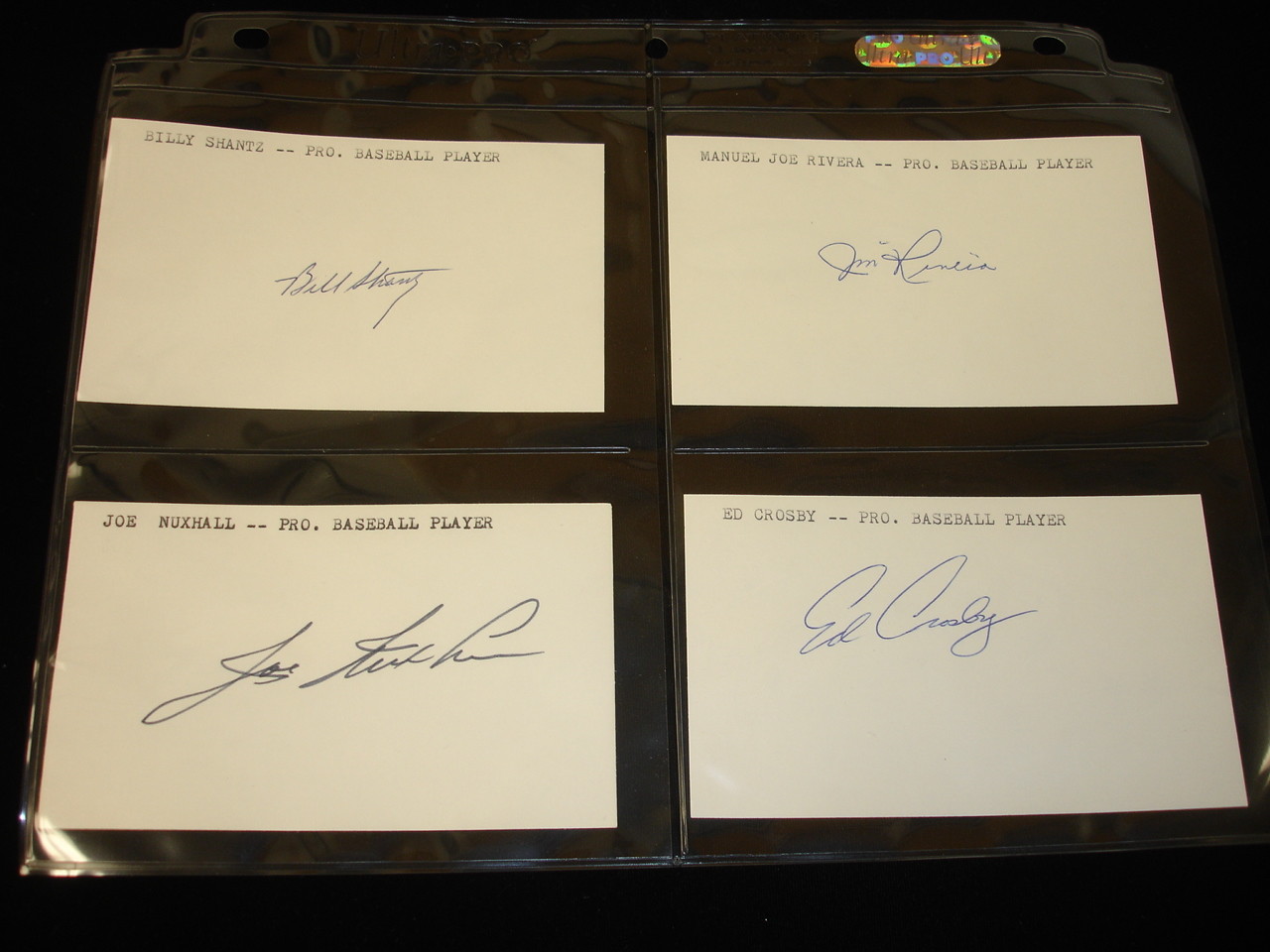 Lot of 30 Different MLB Baseball Players Signed 3x5 Unlined Index Cards ...