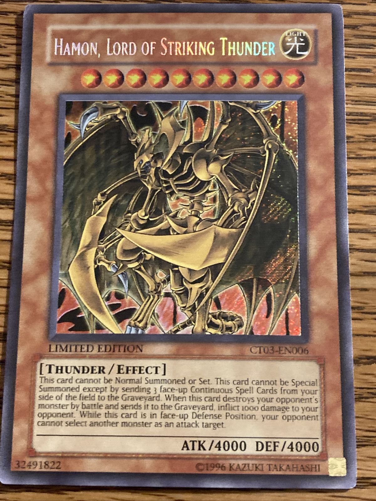 Yu-Gi-Oh! TCG Hamon, Lord of Striking Thunder 2006 Collector's Tins ...