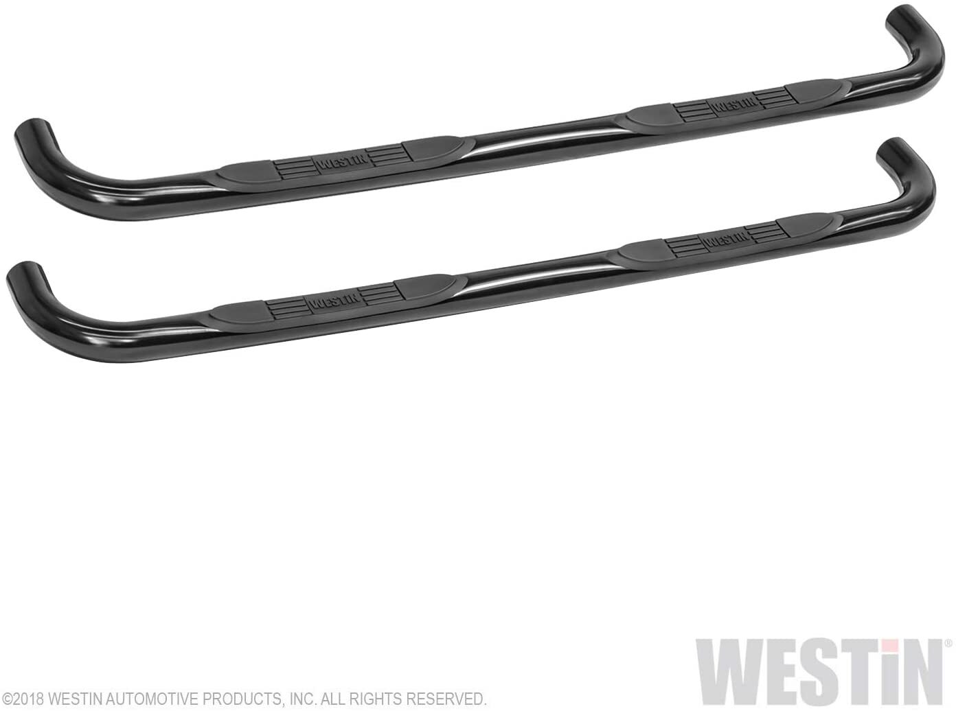 Westin 23-3855 E-Series 3" Round Nerf Step Bars - Black Powdercoat ...