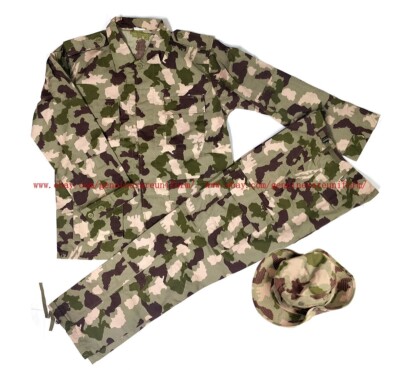 Rare African Nigerian Army Desert Camo Uniform BDU Top & Pants & Hat ...